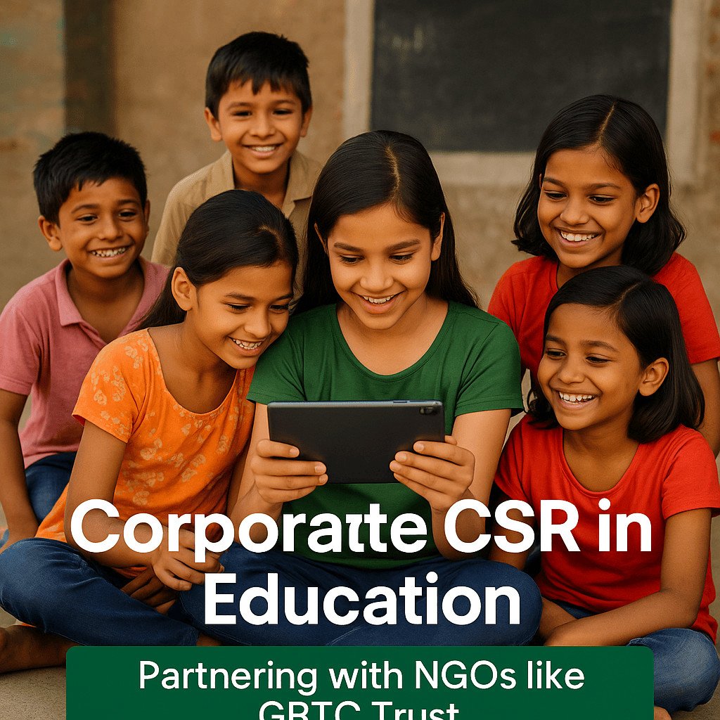Corporate CSR in Education: Partnering with NGOs like GBTC Trust - GBTC